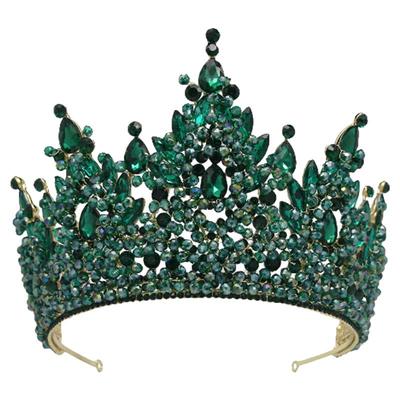 发饰合金水晶珠欧美高档精致皇冠