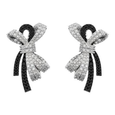 BENSHENG法式蝴蝶结丝带耳钉女