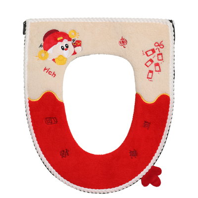 新年马桶坐垫冬季加厚毛绒坐便垫