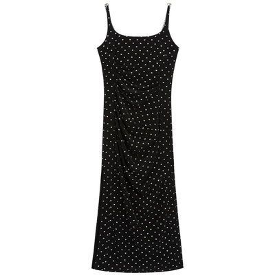 bebe夏季新款链条缀饰连衣裙