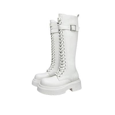 孟子义迪丽热巴同款MIO米奥冬加绒保暖长筒靴骑士酷瘦瘦靴烟筒靴