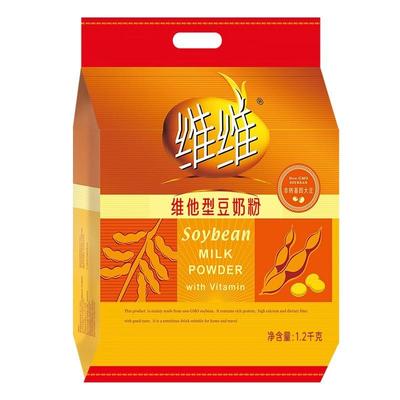 维维豆奶粉维他型1200g速溶中老年家庭豆浆粉营养早餐豆奶粉代餐