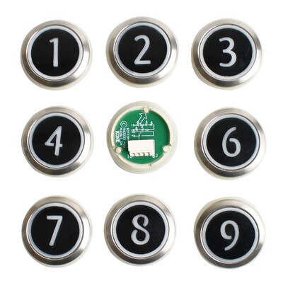 通力不锈钢圆形电梯按钮KDS50