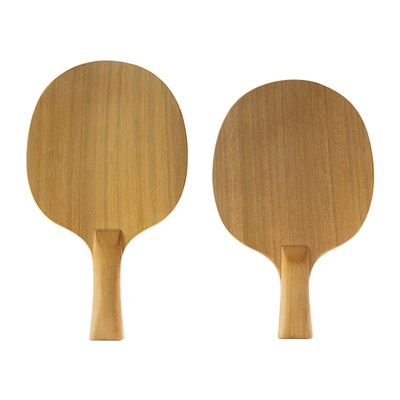 专业级金丝楠乒乓球拍底板纯木横拍直拍进攻型高弹性初学者高档实