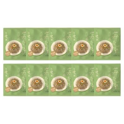 日食记0脂荞麦面60g*10包非油炸方便面饼煮泡面拌面代餐速食粗粮