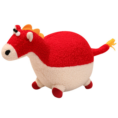 生肖小马公仔抱枕马年吉祥物