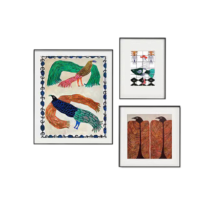 中古复古小众插画铝合金