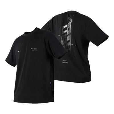 温变数码格印花短袖T恤