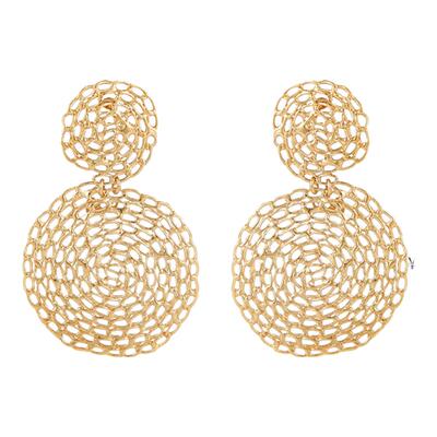 【明星同款】梅根弧形镂空耳环