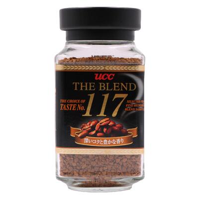 UCC117悠诗诗速溶黑咖啡70/90g瓶装无蔗糖健身咖啡粉苦咖啡盒装