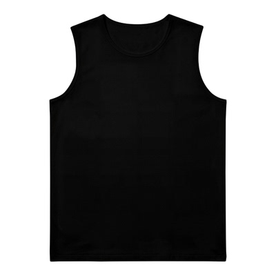 TR同源进口纯棉无袖圆领背心