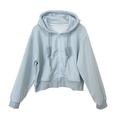 DearYN多色短款卫衣开衫