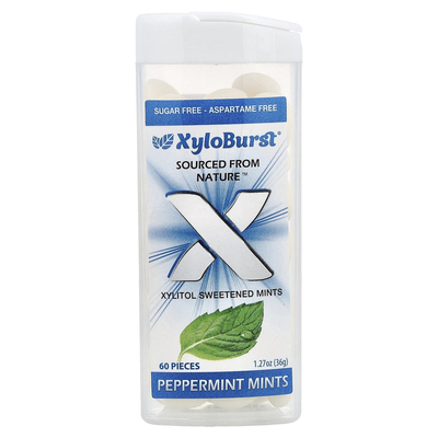 Xyloburst,Xylitol Sweetened Mints, Cinnamon, 60 Pieces, 1.27
