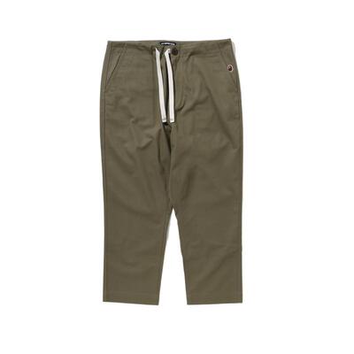 BAPE猿人刺绣标系带休闲长裤