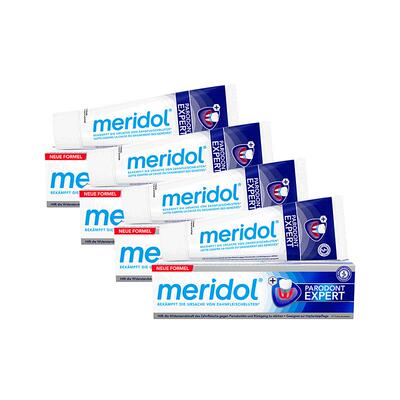 欧洲直邮德国药房Meridol加强版牙周炎牙膏4支*75ml消炎牙龈正品