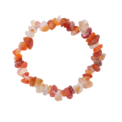 天然红色系紫色系碎石玛瑙手串