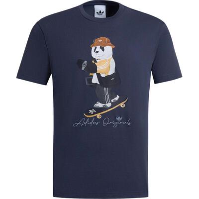 Adidas/阿迪达斯官方正品三叶草男女印花图案时尚日常短袖IB7069