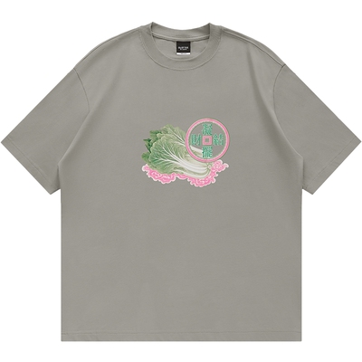 CLOT凝结摆财印花短袖T恤