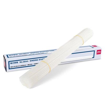 得力财务装订机铆管3853/3888/3847/3844/3888/3875柳管热熔胶管