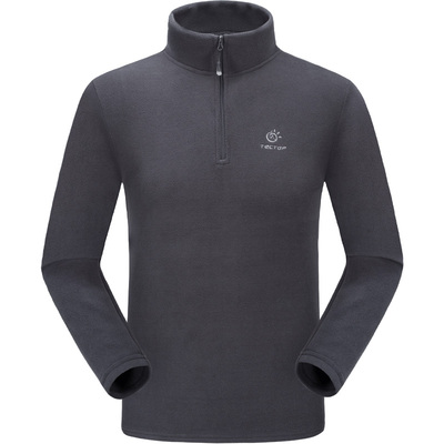 探拓秋冬季立领套头厚实保暖抓绒衣男女士款运动登山户外休闲外套