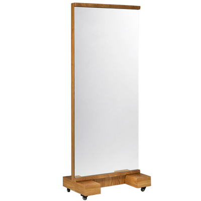 旋转移动落地穿衣镜实木屏风隔断