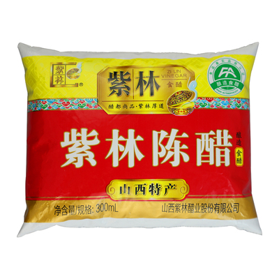 紫林陈醋300ml*14袋家用袋装醋