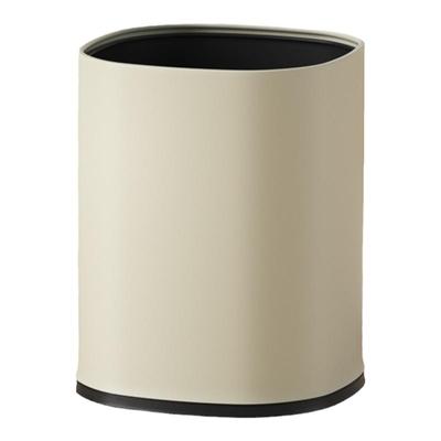 无盖方圆15L双层金属垃圾桶加厚