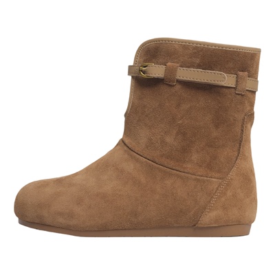 秋冬氛围感翻边小土豆勃肯雪地靴