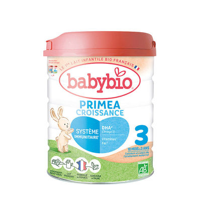 6罐装 欧洲直邮BABYBIO伴宝乐有机婴儿奶粉3段12个月以上 800g/罐