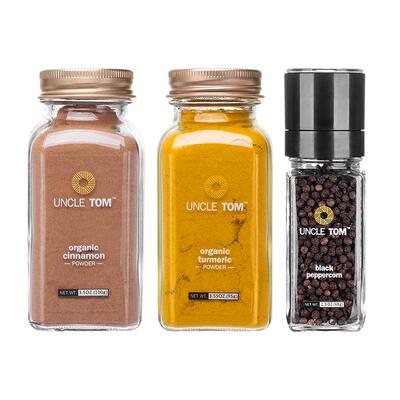 Uncle Tom肉桂粉锡兰健康黑胡椒粉暖暖姜黄奶超模同款黄金奶套餐