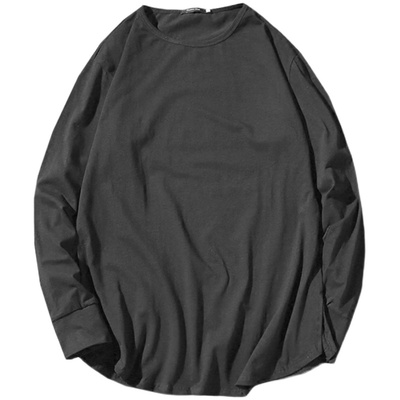 开叉露指长袖t恤男加肥加大码潮