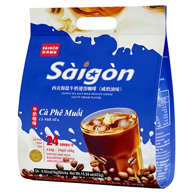 西贡海盐牛奶速溶咖啡三合一