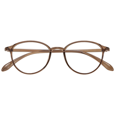 茶色超轻小框近视眼镜可配高度数