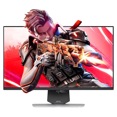 微星27英寸4K双模白色电竞显示器