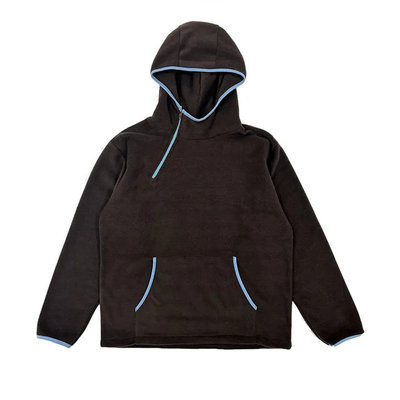 eihey诶嘿秋冬拼色斜领拉链卫衣女软糯摇粒绒保暖宽松连帽上衣女