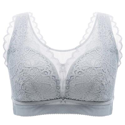 薄款缩胸背心式无钢圈后扣美背