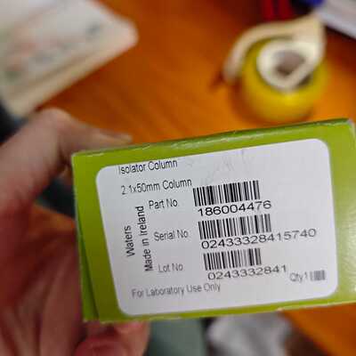 沃特世色谱柱186004801 ACQUITY UPLC B