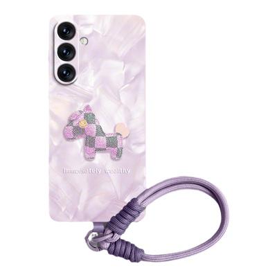 发财小马！带防丢挂绳液态硅胶壳