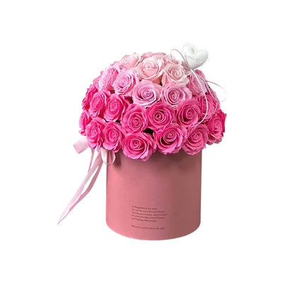 高级磨砂肤感鲜花抱抱桶套二礼盒