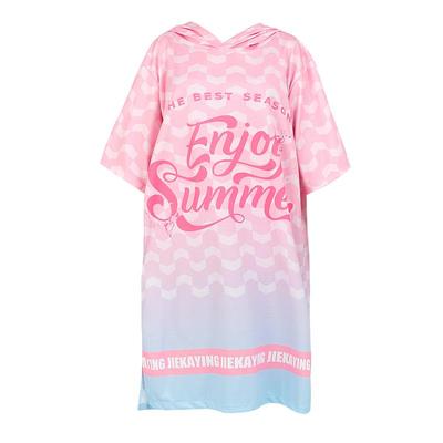 杰卡鹰防晒游泳外罩衫连帽外披夏