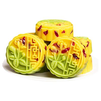 蔓越莓双色绿豆糕点心手工
