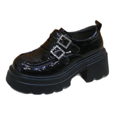 美之美春秋季款厚底显高真皮时尚