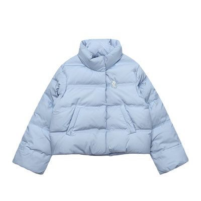 tokidoki2025冬季新款LOGO压胶短款羽绒服女款时尚百搭外套