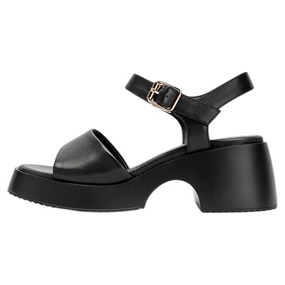 NineWest/玖熙一字带休闲凉鞋