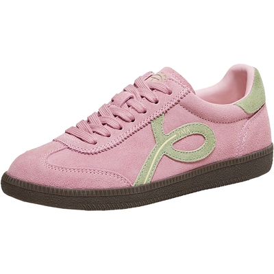 孙乐言同款TATA他她步履同心情侣款红色德训鞋女鞋平底运动鞋男