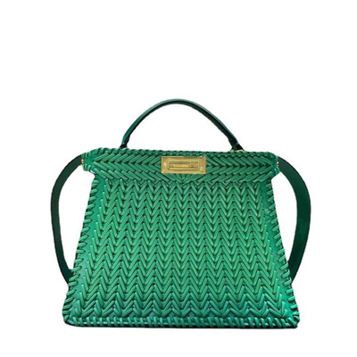 编织凯莉小猫包斜挎包peekaboo包