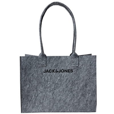 杰克琼斯春季男士手提包大容量通勤时尚logo印花包袋