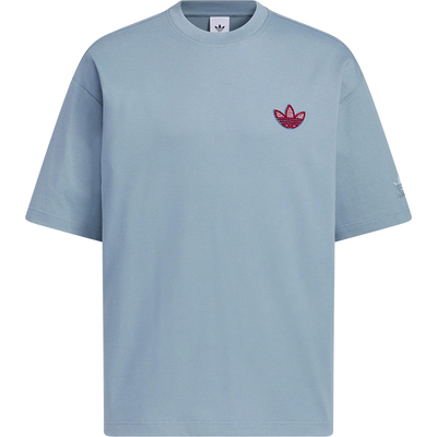 Adidas/阿迪达斯正品三叶草男士圆领简约针织经典短袖T恤KE5892