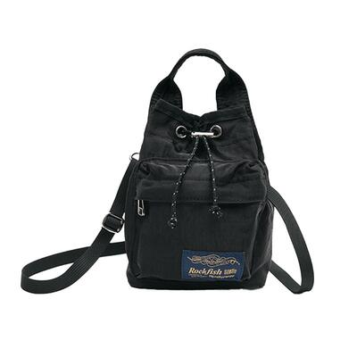 RockfishWeatherwear26春季新品百搭通勤手提迷你尼龙抽绳斜跨包