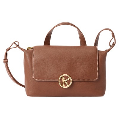 VH女包枝禾饺子包2025新款小众轻奢头层植鞣牛皮通勤斜挎单肩包包